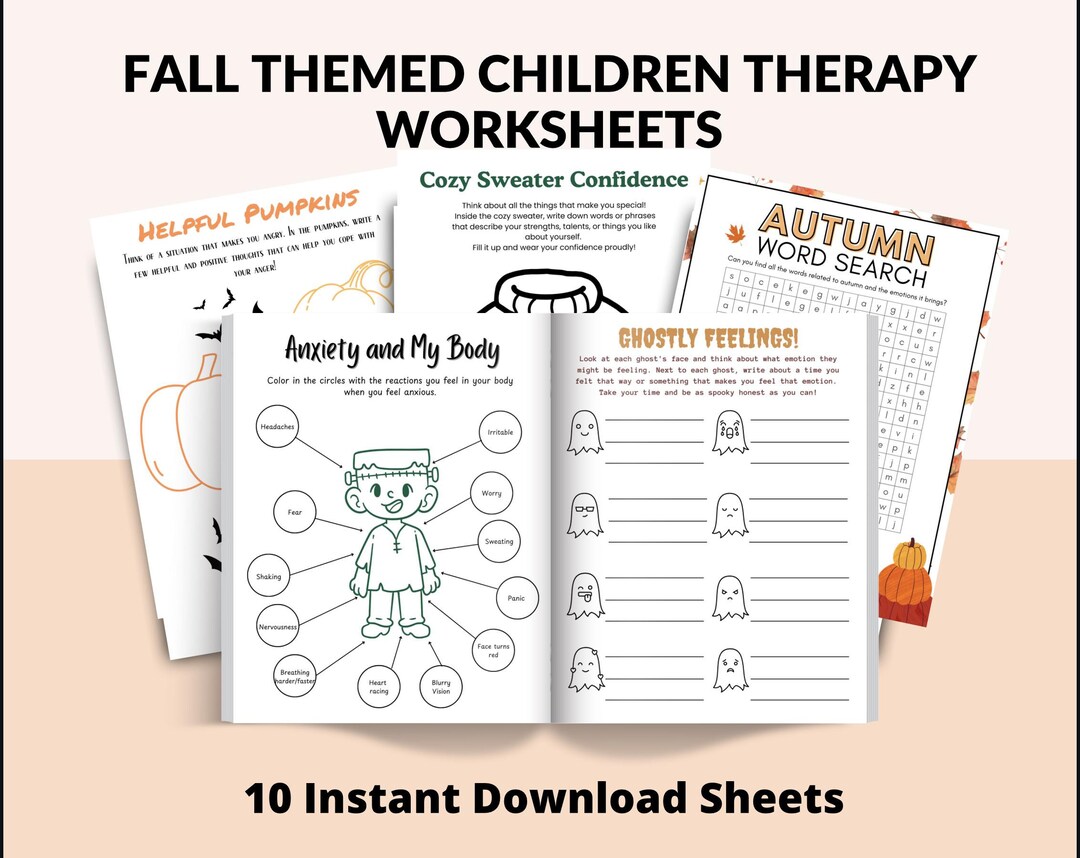 Fall Feelings & Affirmations Worksheets for Kids (digital Download) - Etsy