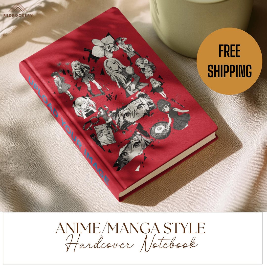 Manga Style Collage Journal | Anime Hardcover Notebook - Etsy
