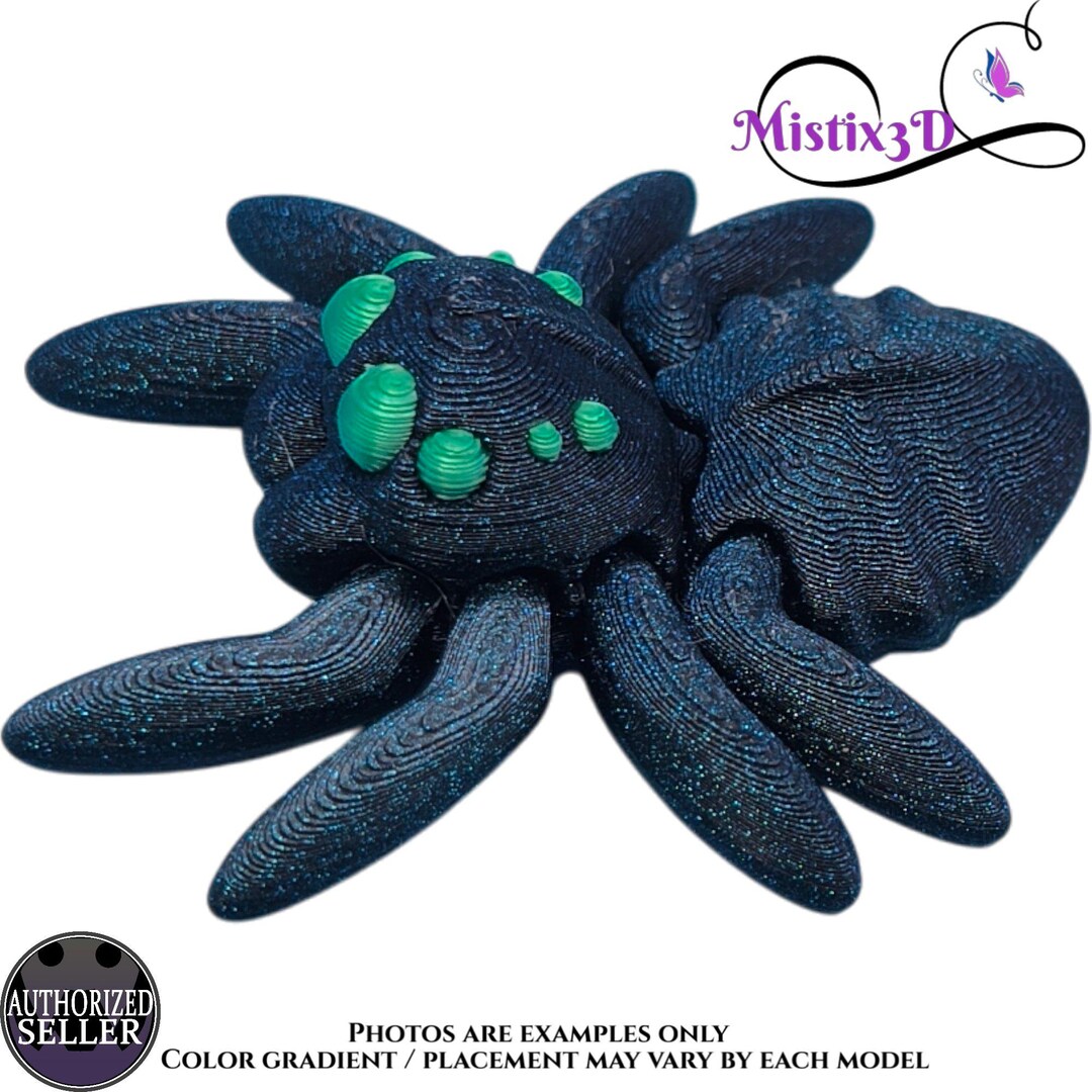 Tiny Spider 3D Printed Authorized Seller - Etsy