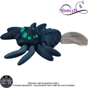 Tiny Spider 3D Printed Authorized Seller - Etsy