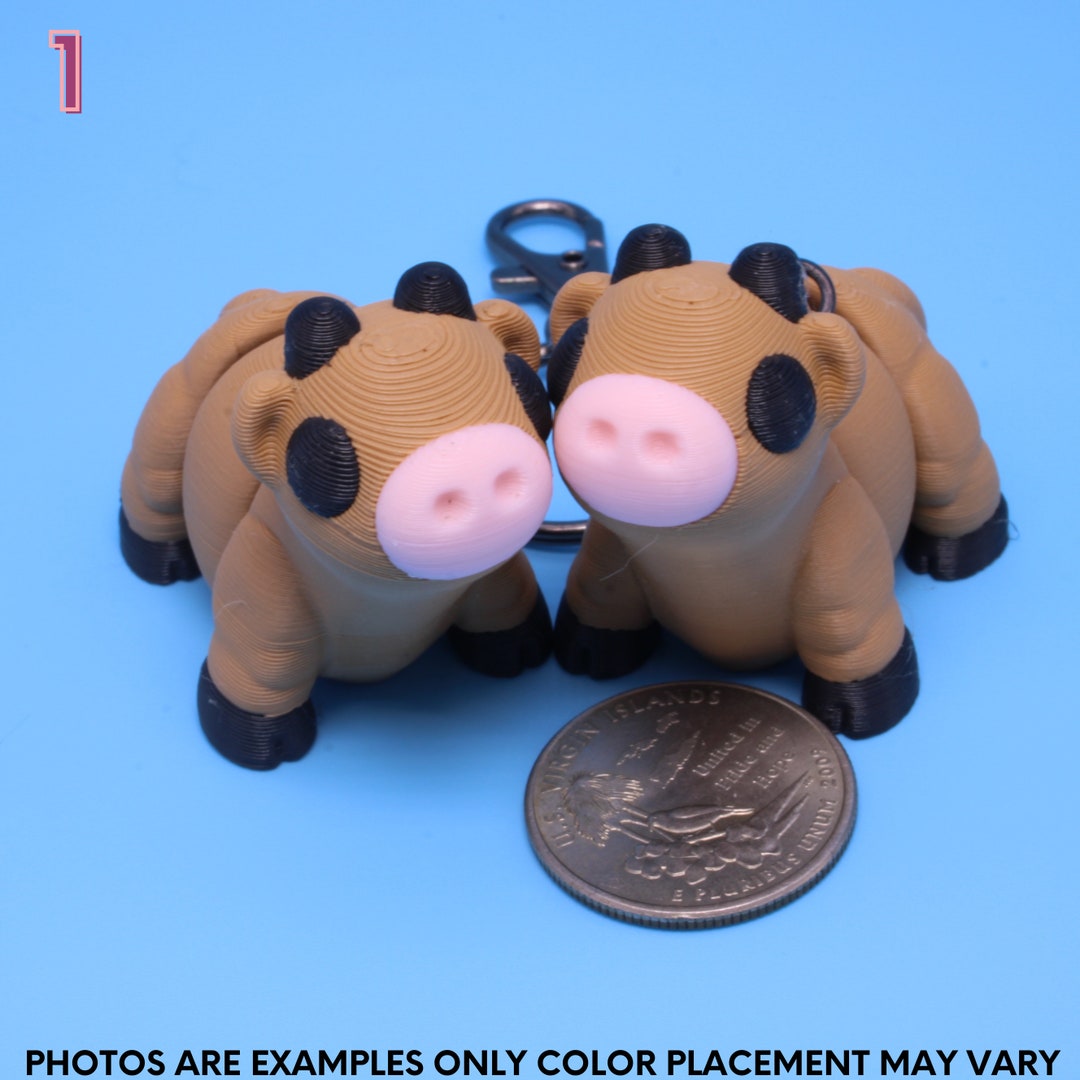 Brown Cow | 3D Printed - Authorized Seller of Zou 3D - Etsy