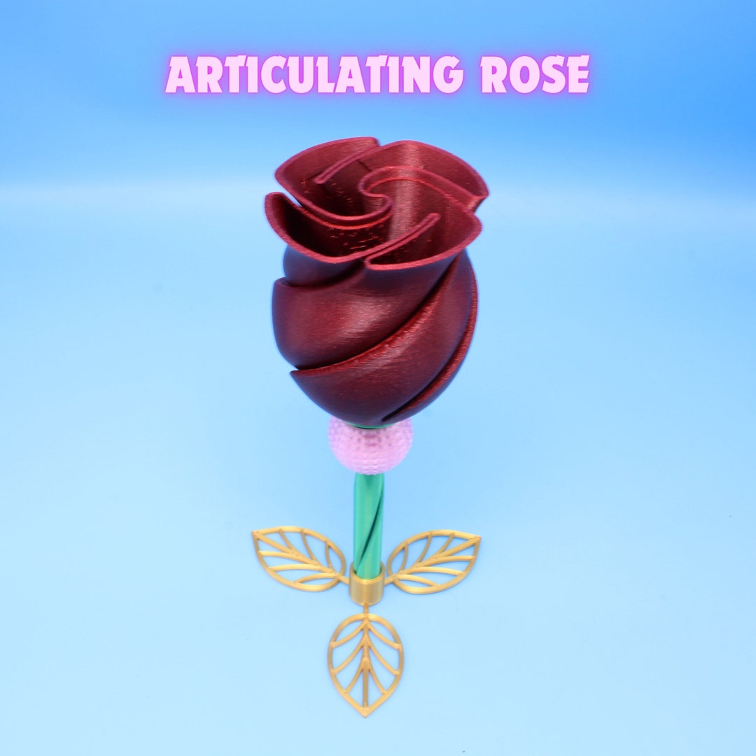 Articulated Rose 3D Printed - Etsy