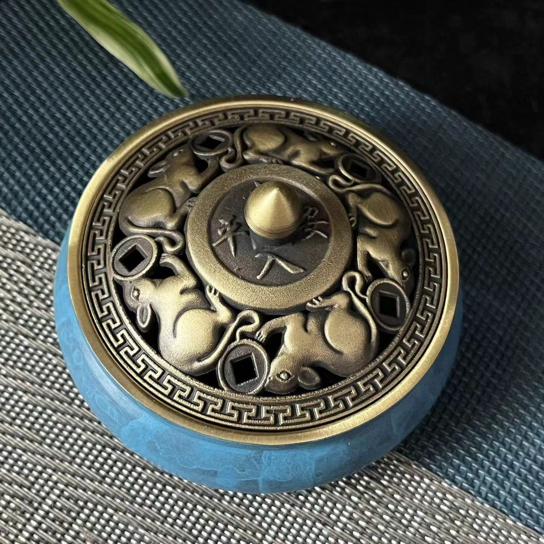 Mini Alloy Pattern Shape Incense Holder ,place Incense Sticks Incense ...