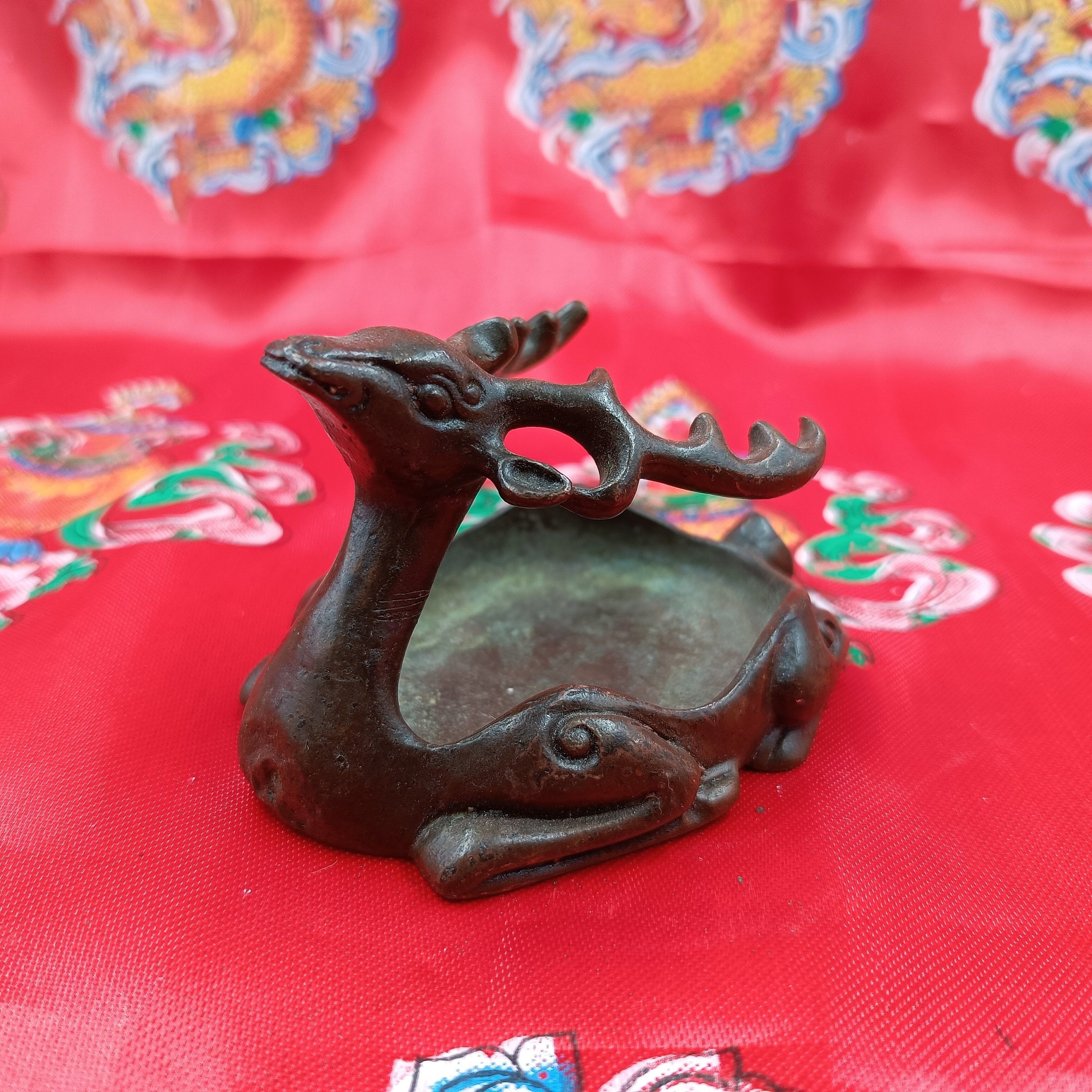 Vintage Copper Sika Deer Shaped Copper Incense Burner Home - Etsy