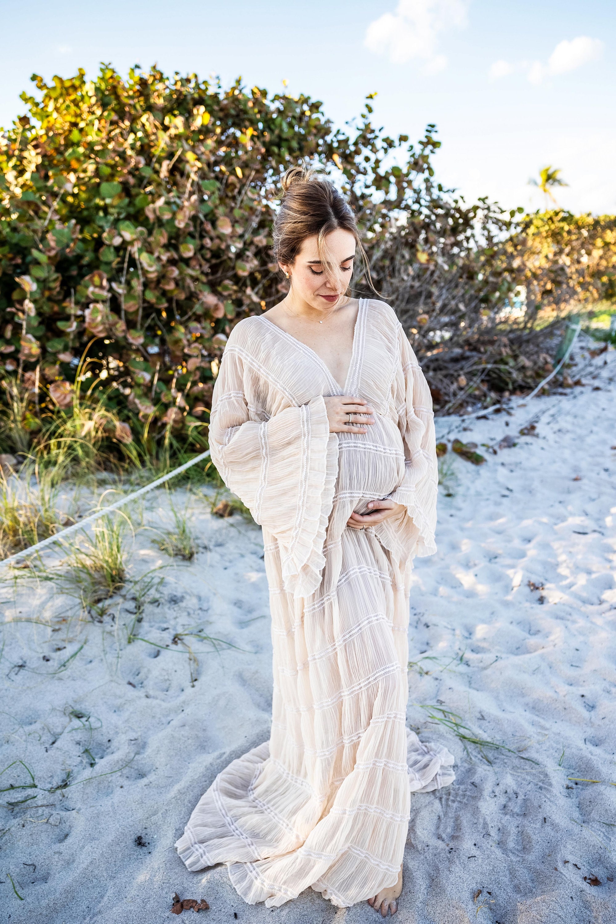 Maternity Boho Dress Pregnancy Photo Shoot Maternity Gown Vintage Style ...