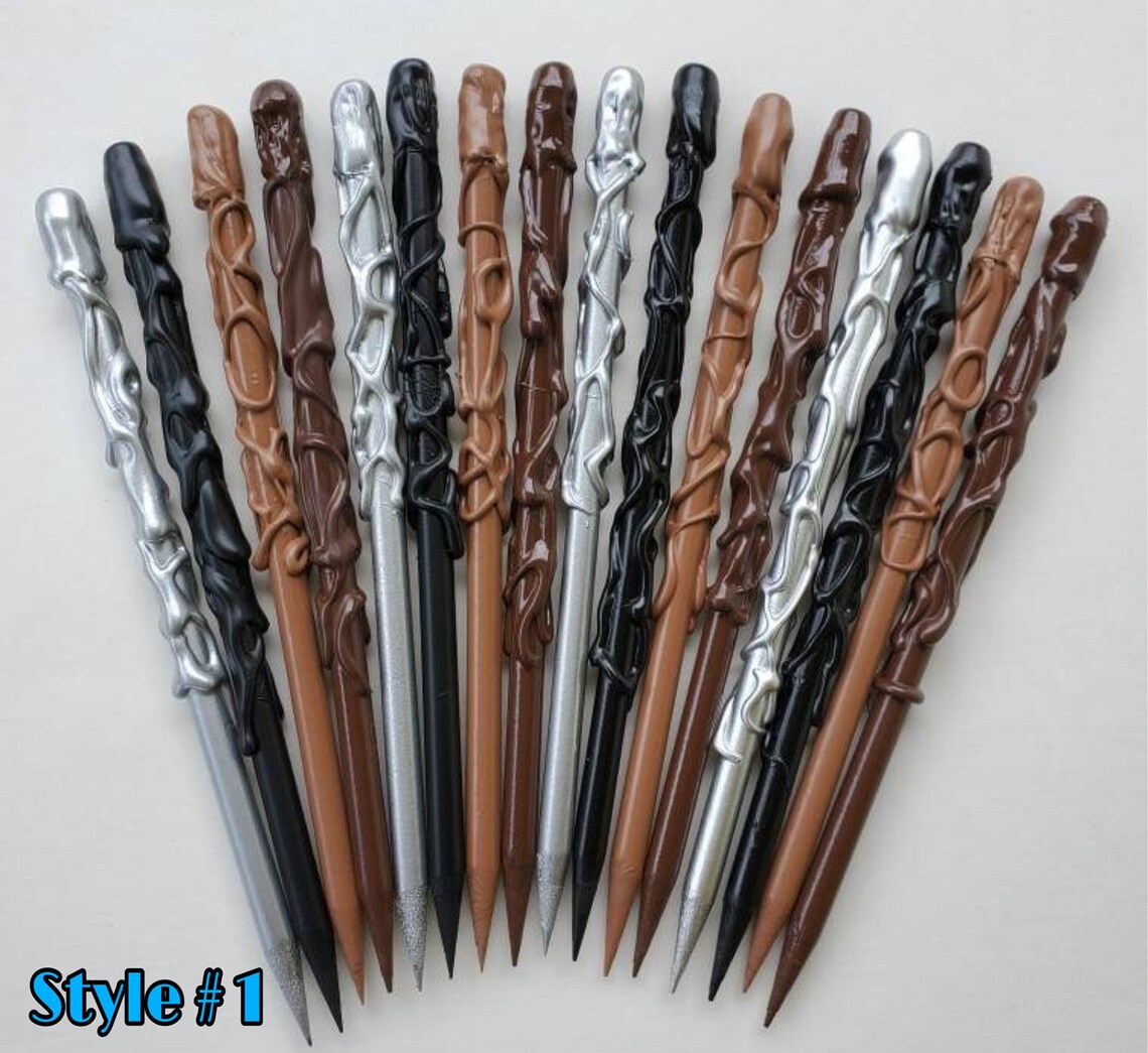 Wizard Wand Pencils Witch Wand Friend Gift Fun Play Back to - Etsy