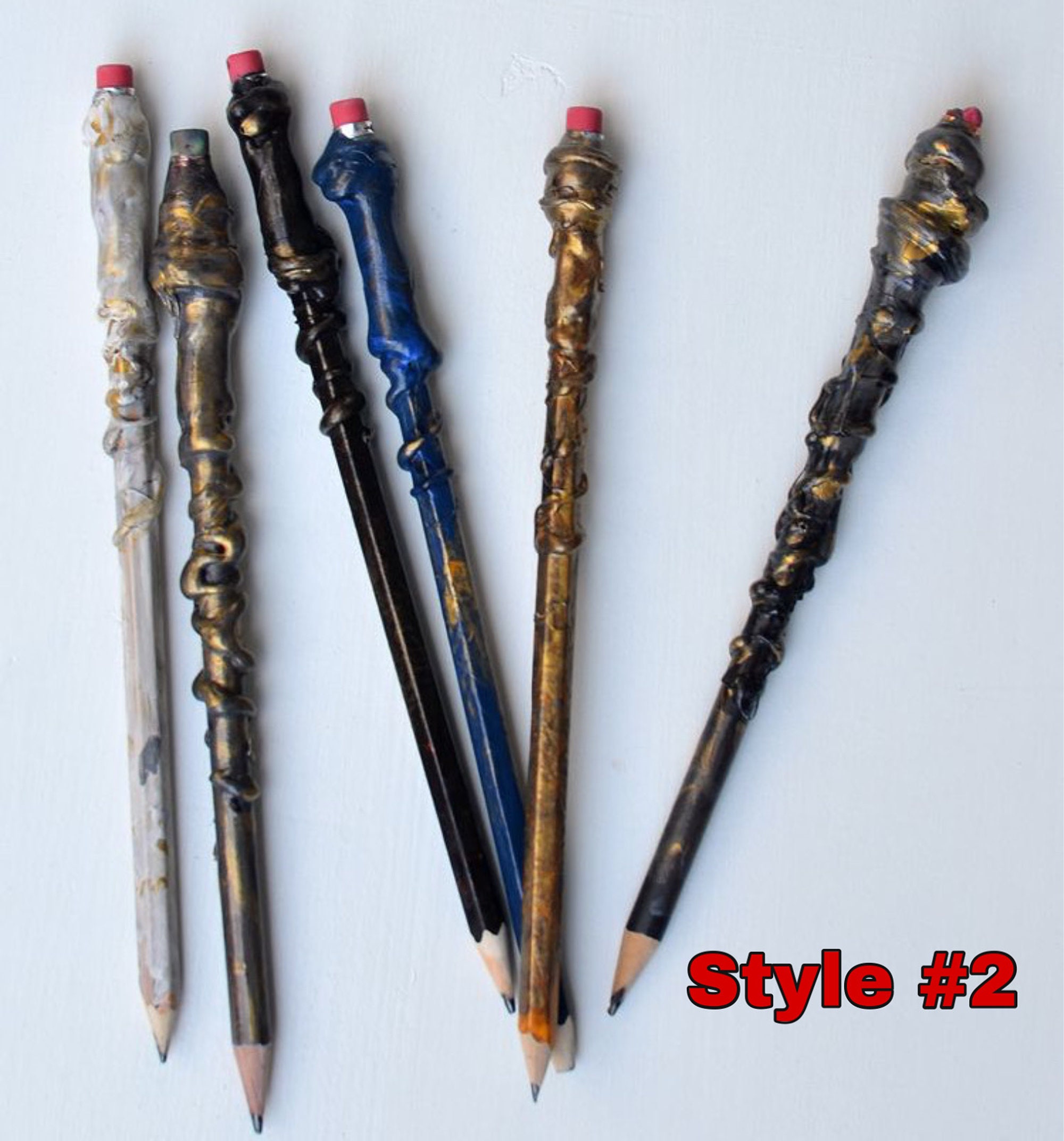 Wizard Wand Pencils Witch Wand Friend Gift Fun Play Back to - Etsy