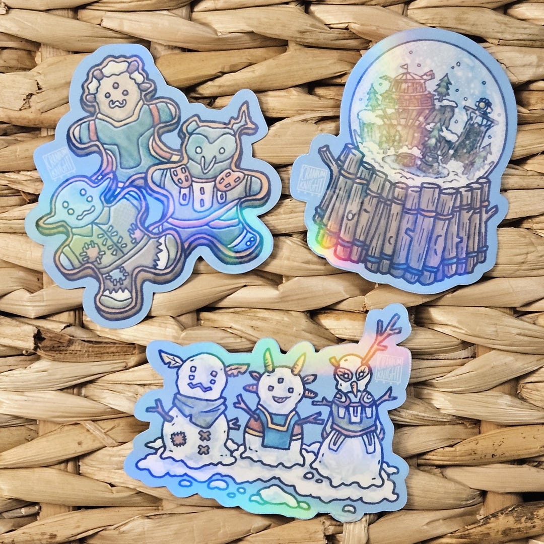 Outer Wilds Winter Christmas Stickers by Craniumknight (waterproof ...