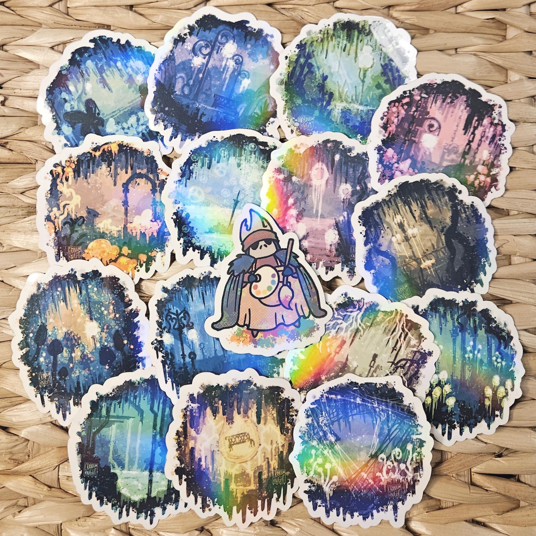 Paintmaster Sheo's Map of Hallownest - Hollow Knight Vinyl Stickers ...