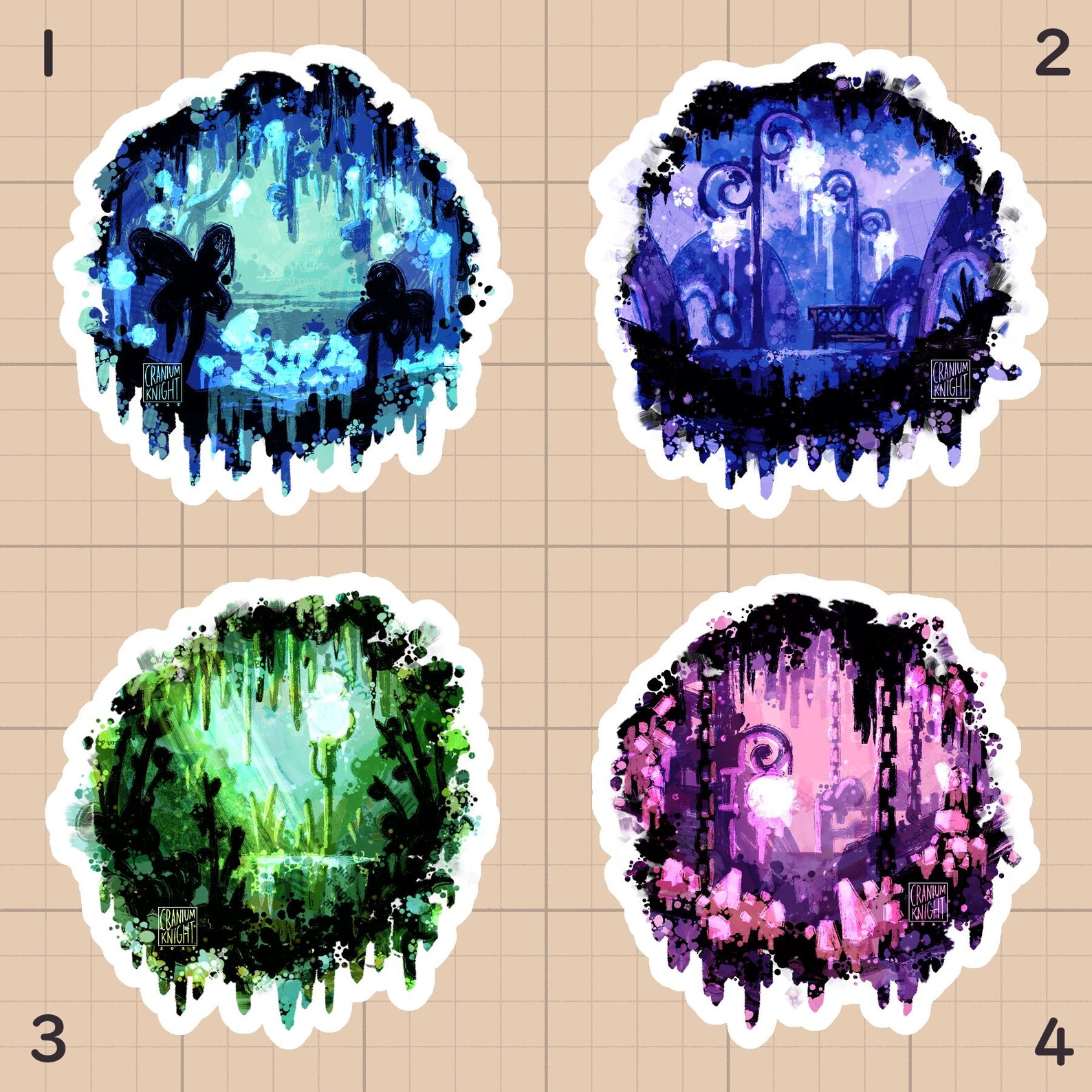 Paintmaster Sheo's Map of Hallownest - Hollow Knight Vinyl Stickers ...