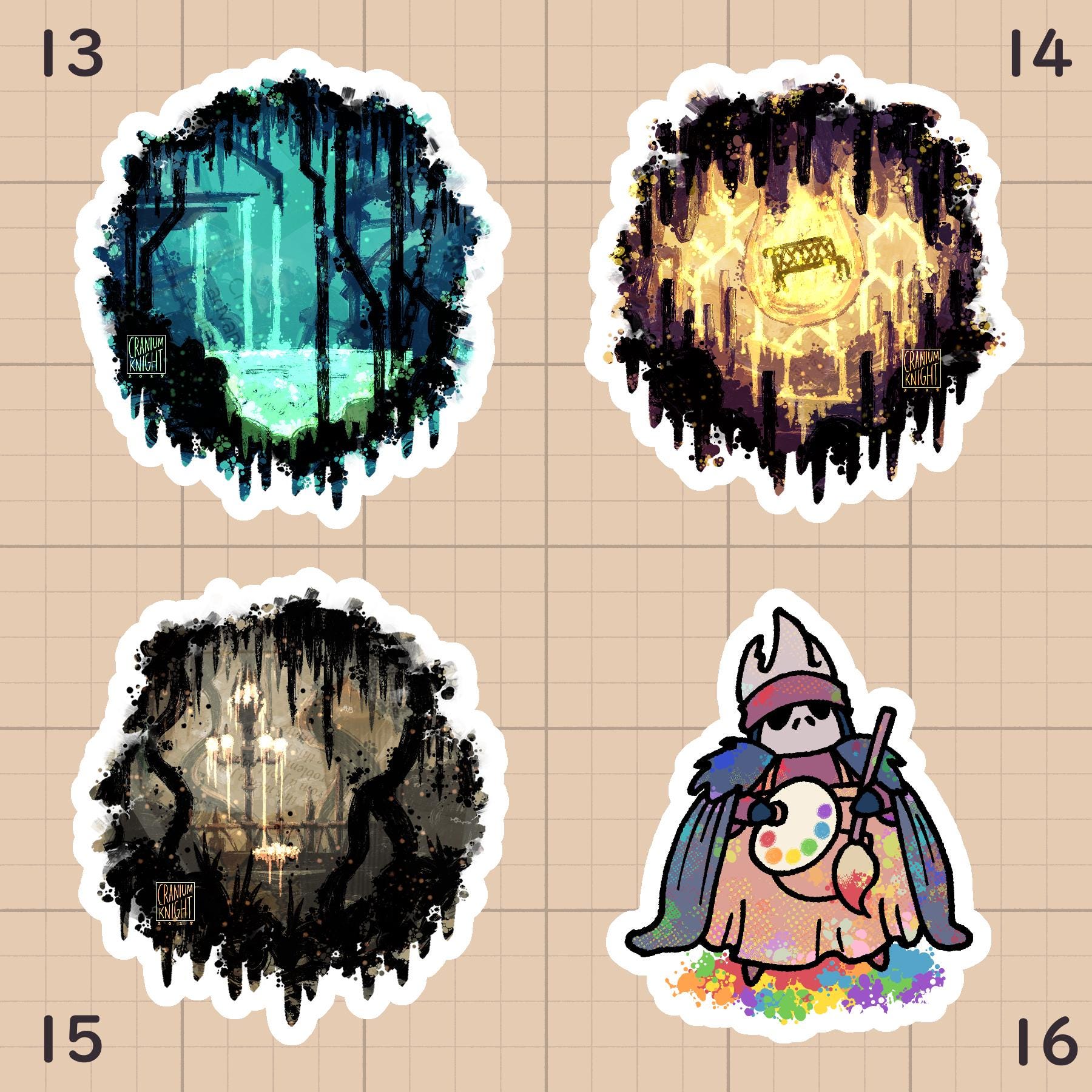 Paintmaster Sheo's Map of Hallownest - Hollow Knight Vinyl Stickers ...