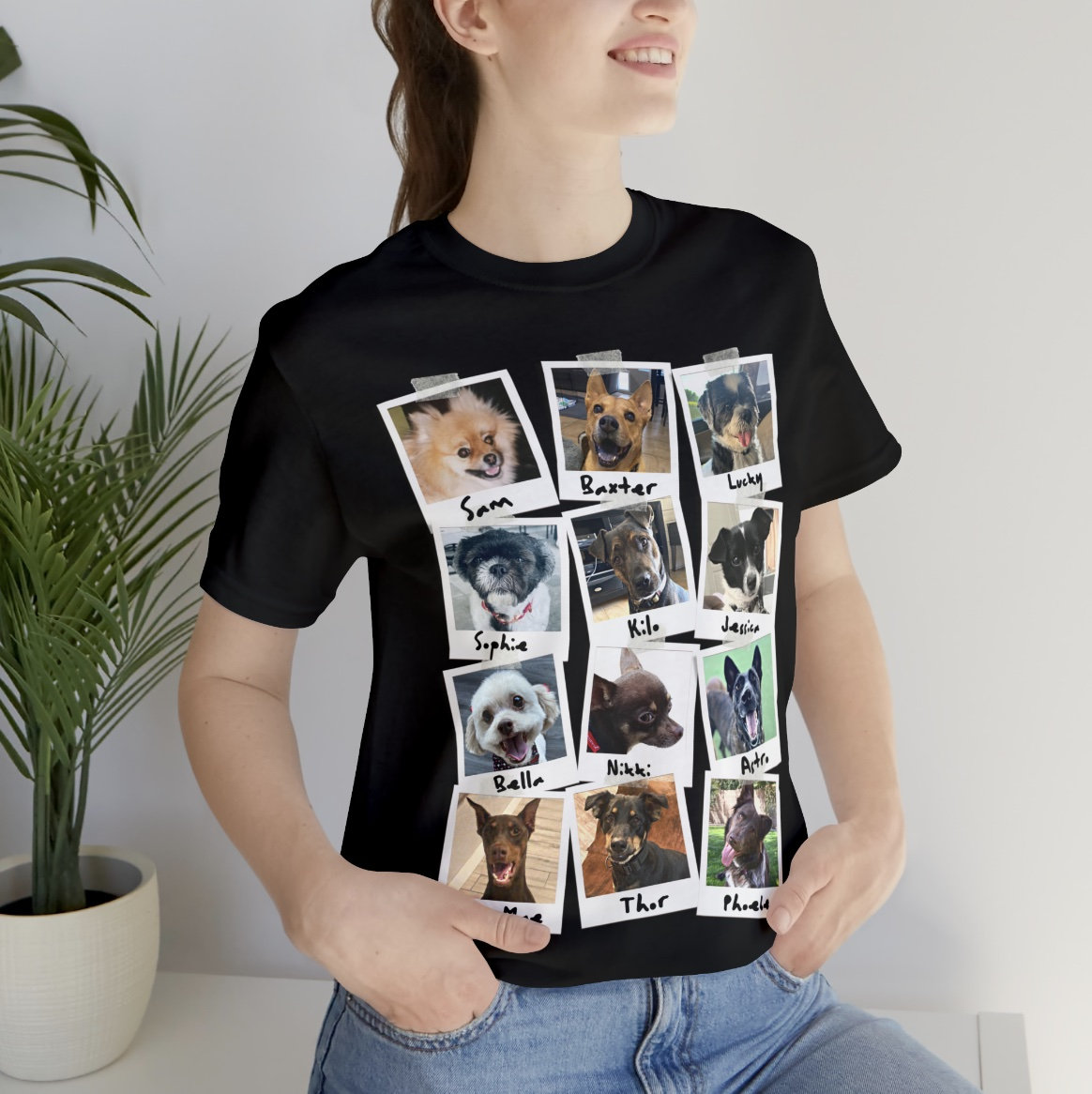Custom Photo Collage Tee Shirt: Personalized Polaroid Style - Etsy