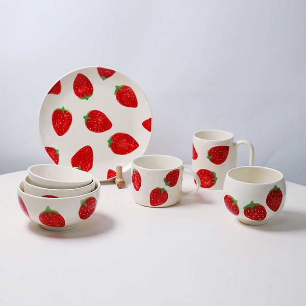 Ceramic Strawberry - Etsy