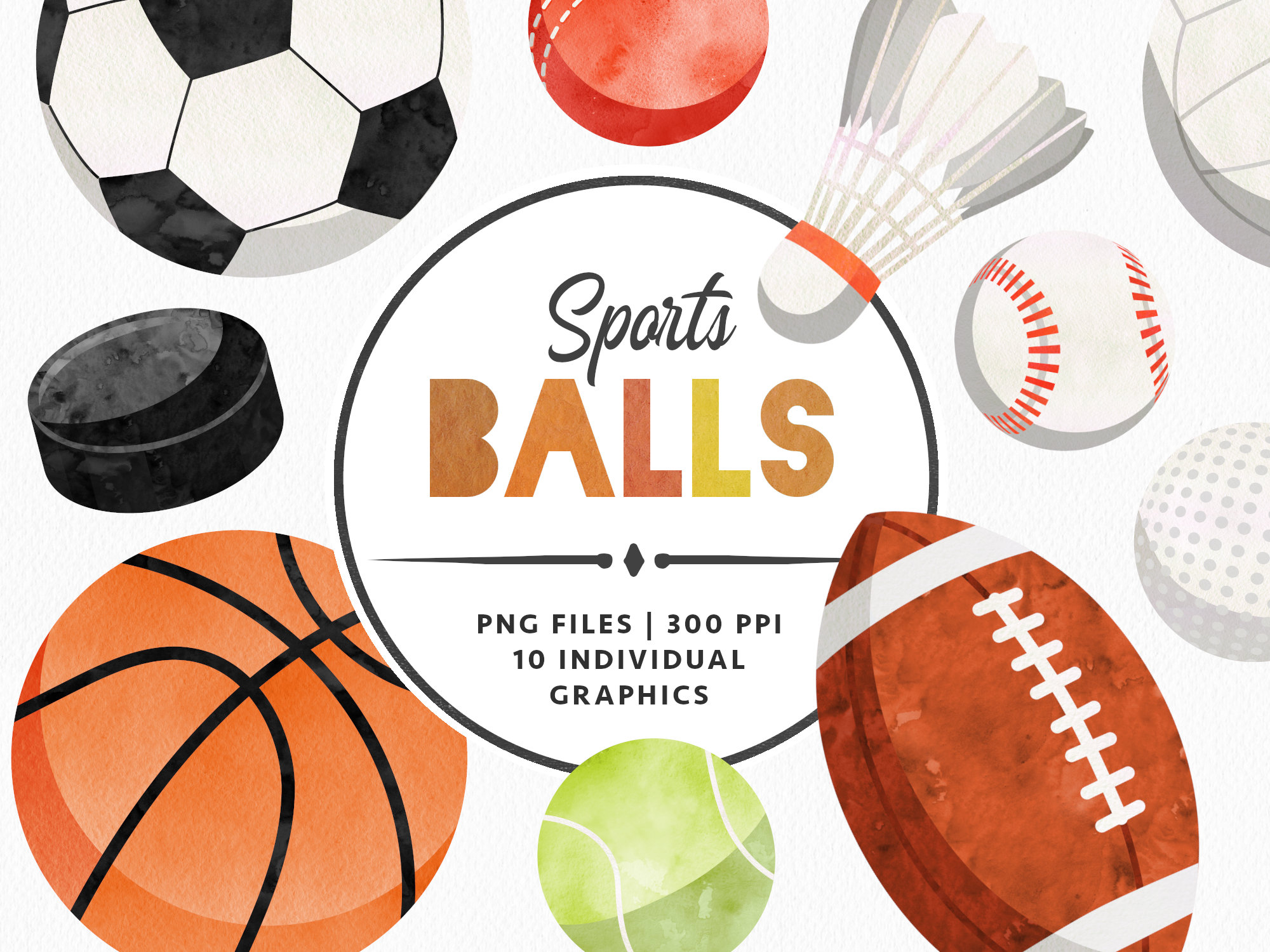 Sports Ball Border Vector