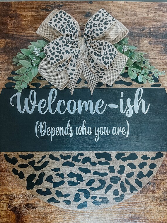 Wood Front Door Sign - Etsy