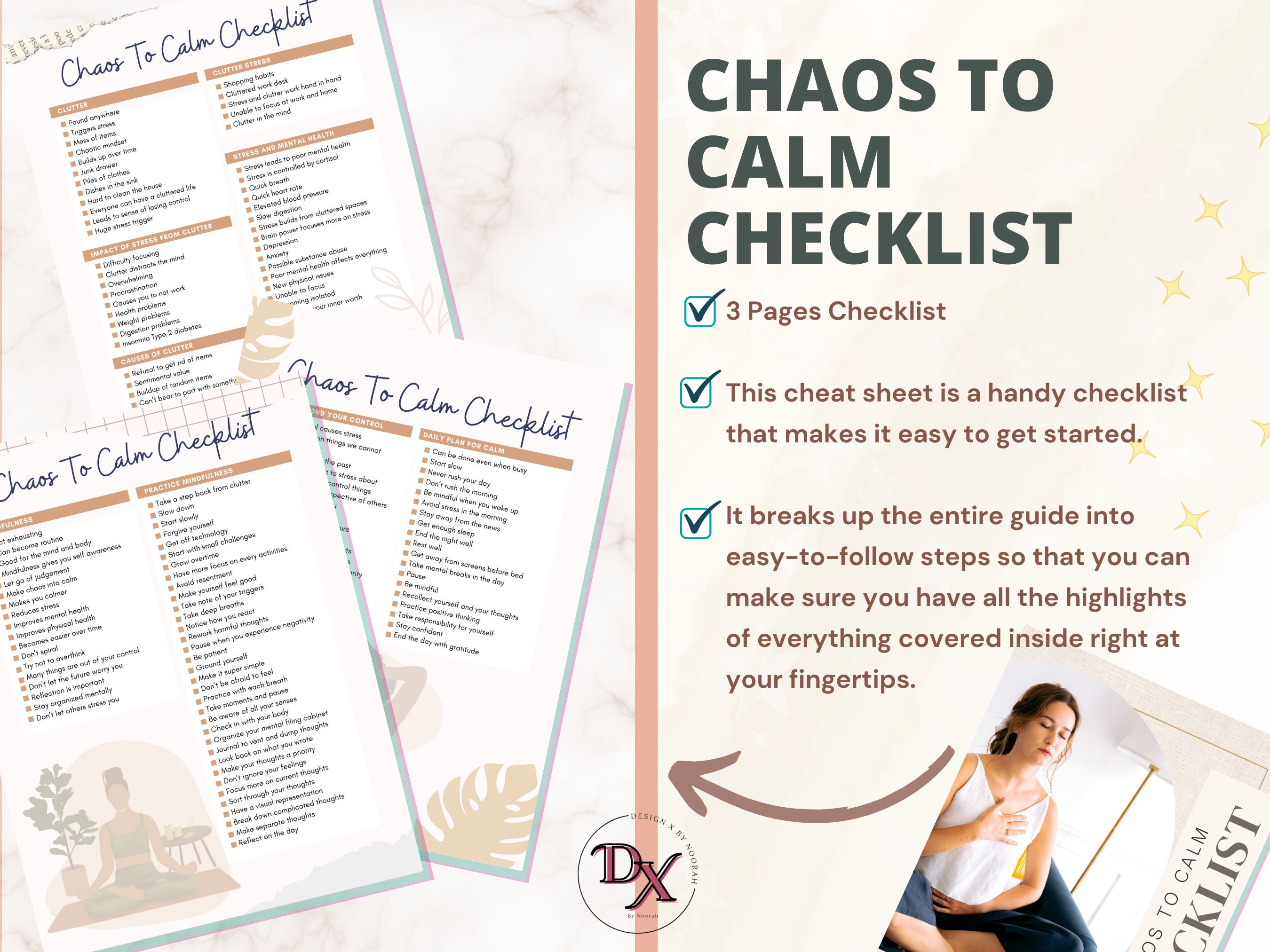 Chaos to Calm Workbook Canva Template Brandable Ecourse | Doneforyou ...