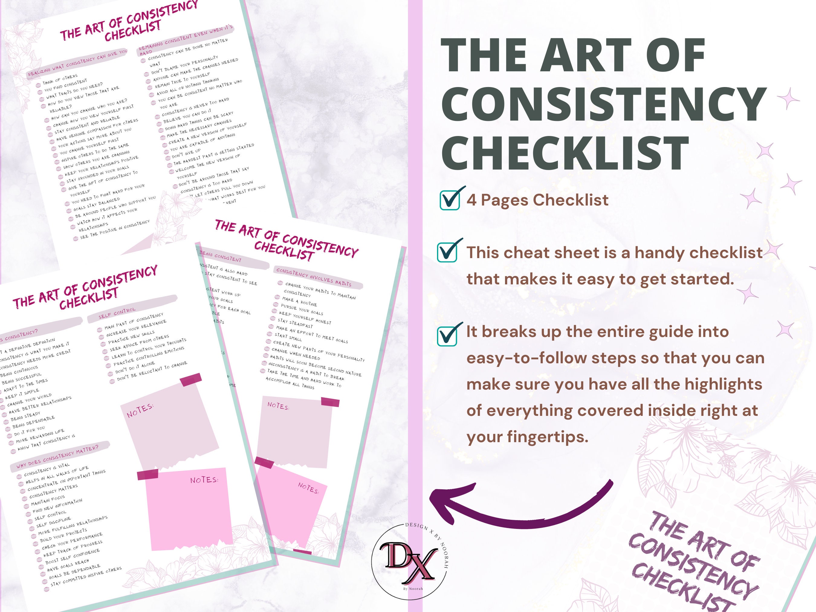 The Art of Consistency Canva Template Brandable Ecourse Done Foryou ...