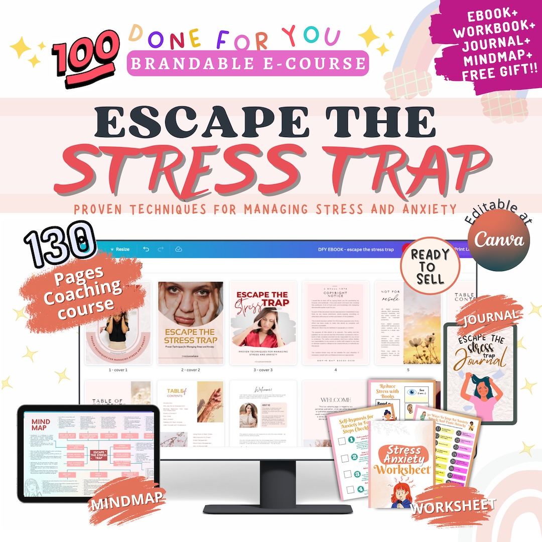 Done for You Escape the Stress Trap Brandable Coaching Program ...