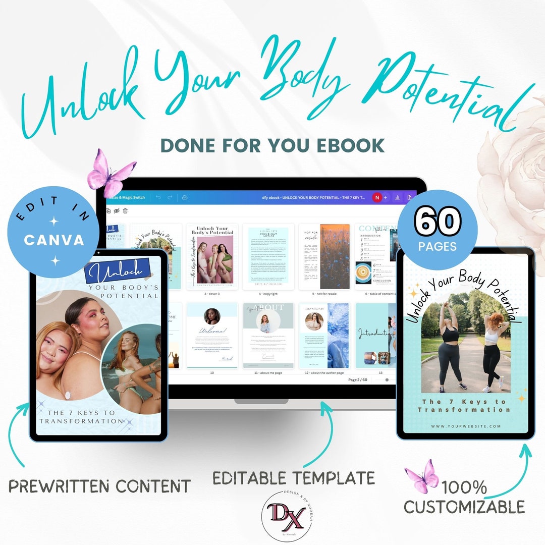 7 Key Body Transformation Done for You Workbook,coaching Program for ...