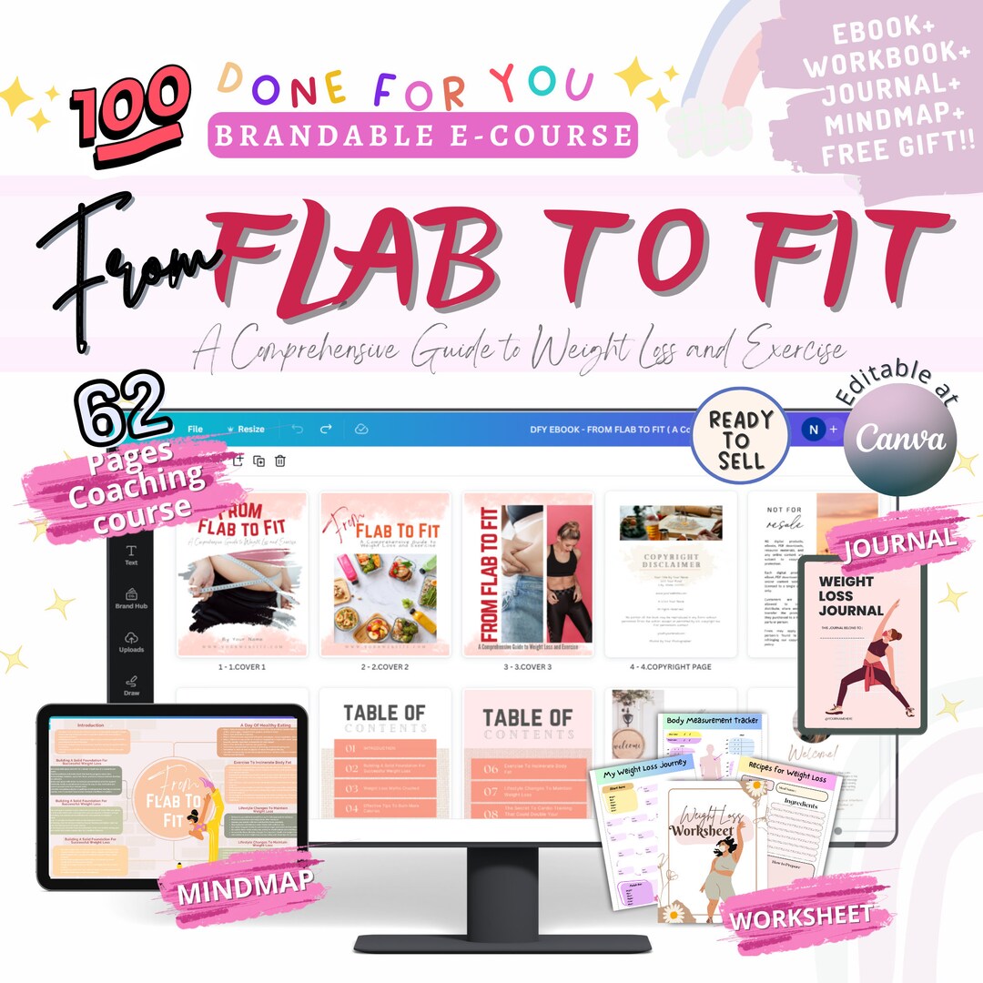 Done for You From Flab to Fit Program,workbook,ebook | Content for ...