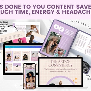 The Art of Consistency Canva Template Brandable Ebook | Done for You ...
