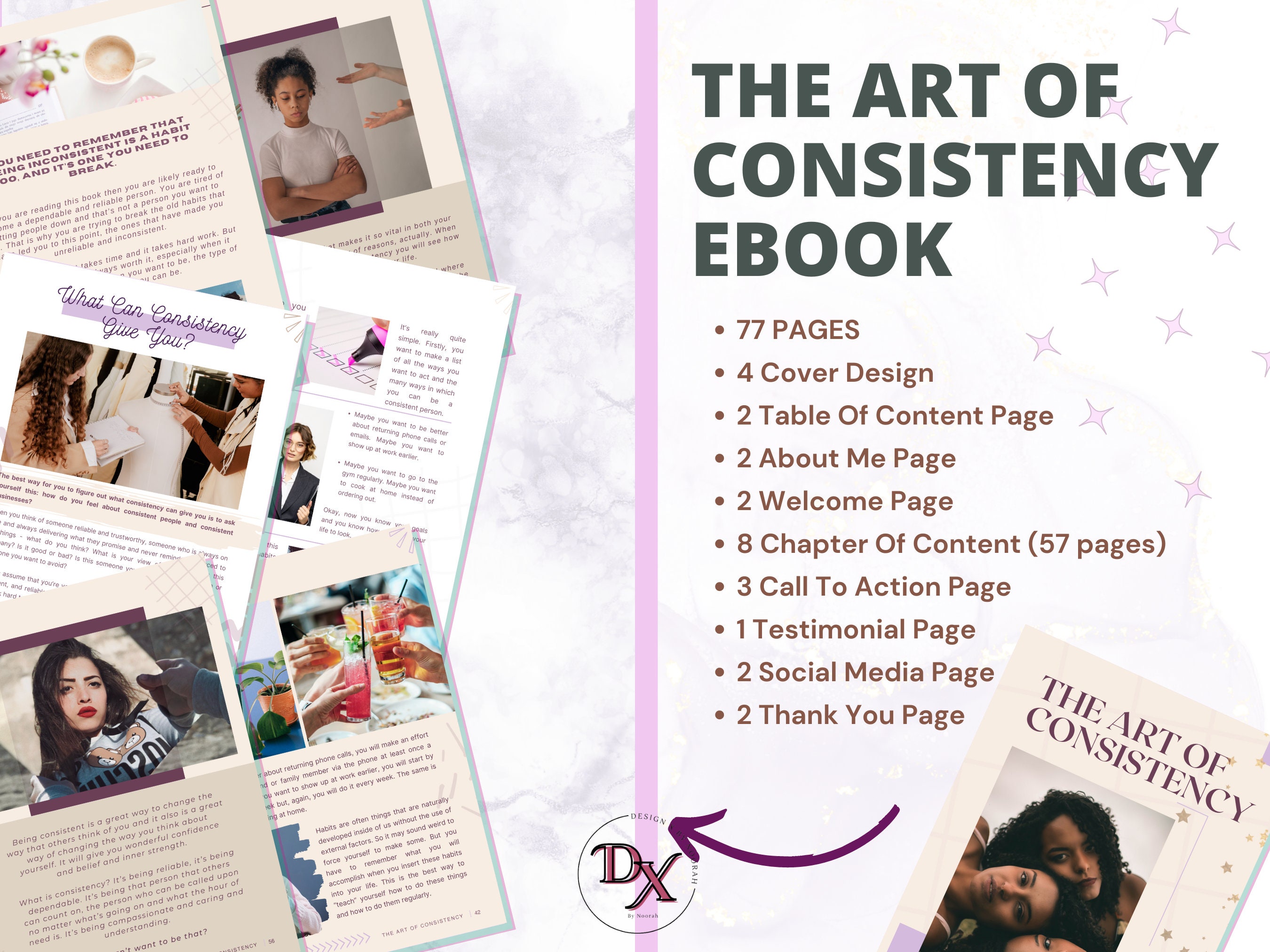 The Art of Consistency Canva Template Brandable Ecourse Done - Etsy UK