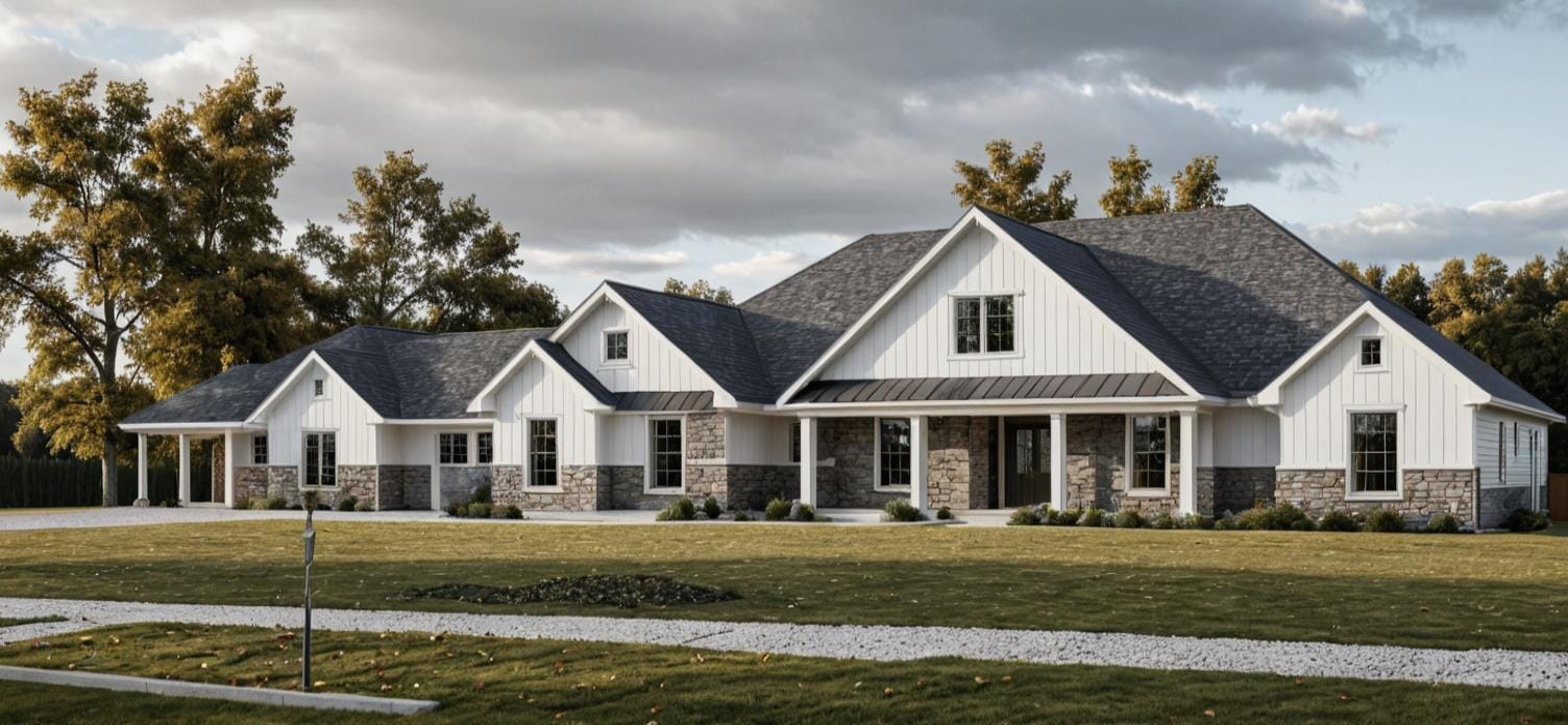 Southern Estate Home Plan With Guest Cottage - 4 Bed, PDF Blueprints - Etsy