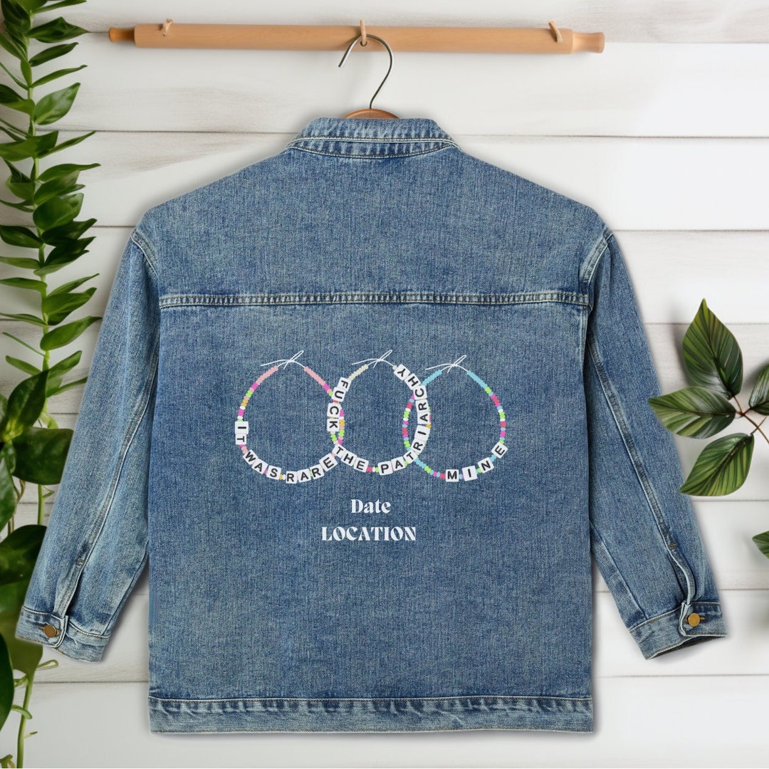 Custom Concert Tour Jean Jacket, Custom City and Date Jean Jacket for ...