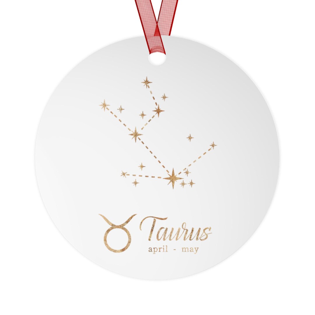 Zodiac Taurus Metal Ornament, Taurus Gift, Astrology Gifts ...