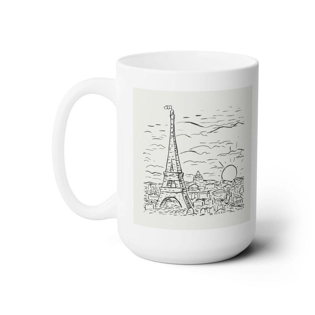 Eiffel Tower Coffee Mug: Paris Cityscape Art - Etsy