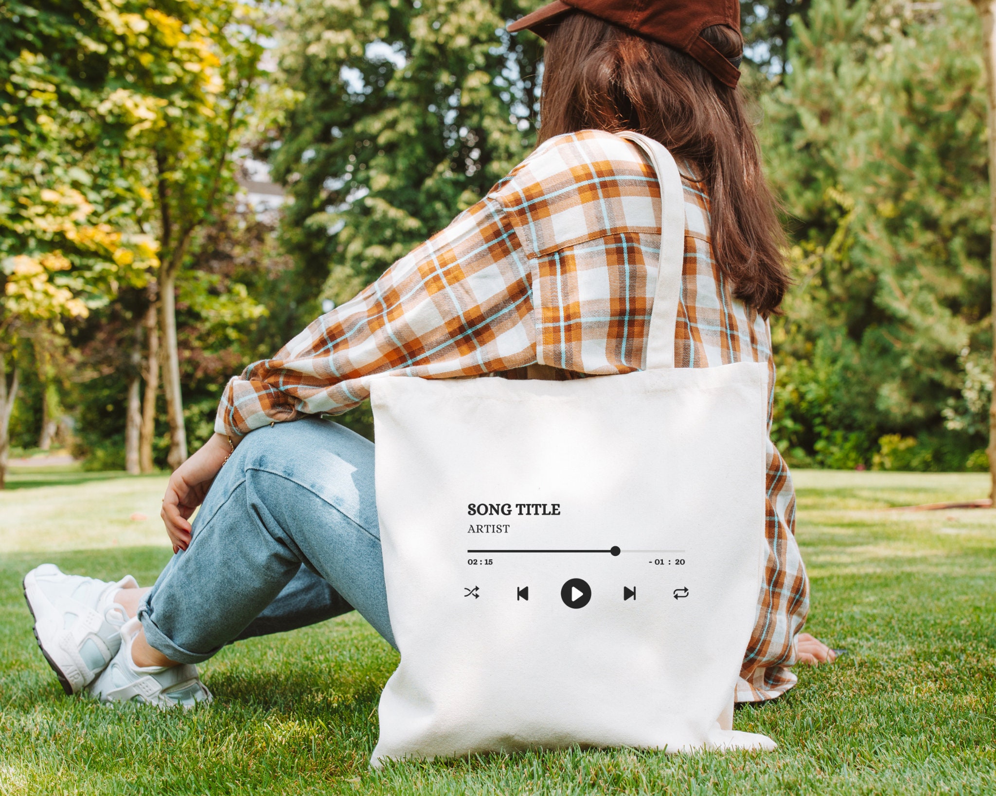 Personalized Song Canvas Tote Bag Gift With Song Title - Etsy