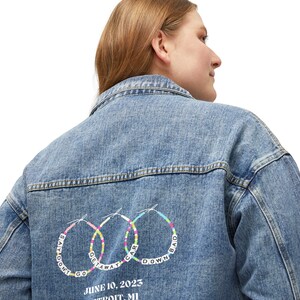 Custom Concert Tour Jean Jacket, Custom City and Date Jean Jacket for ...