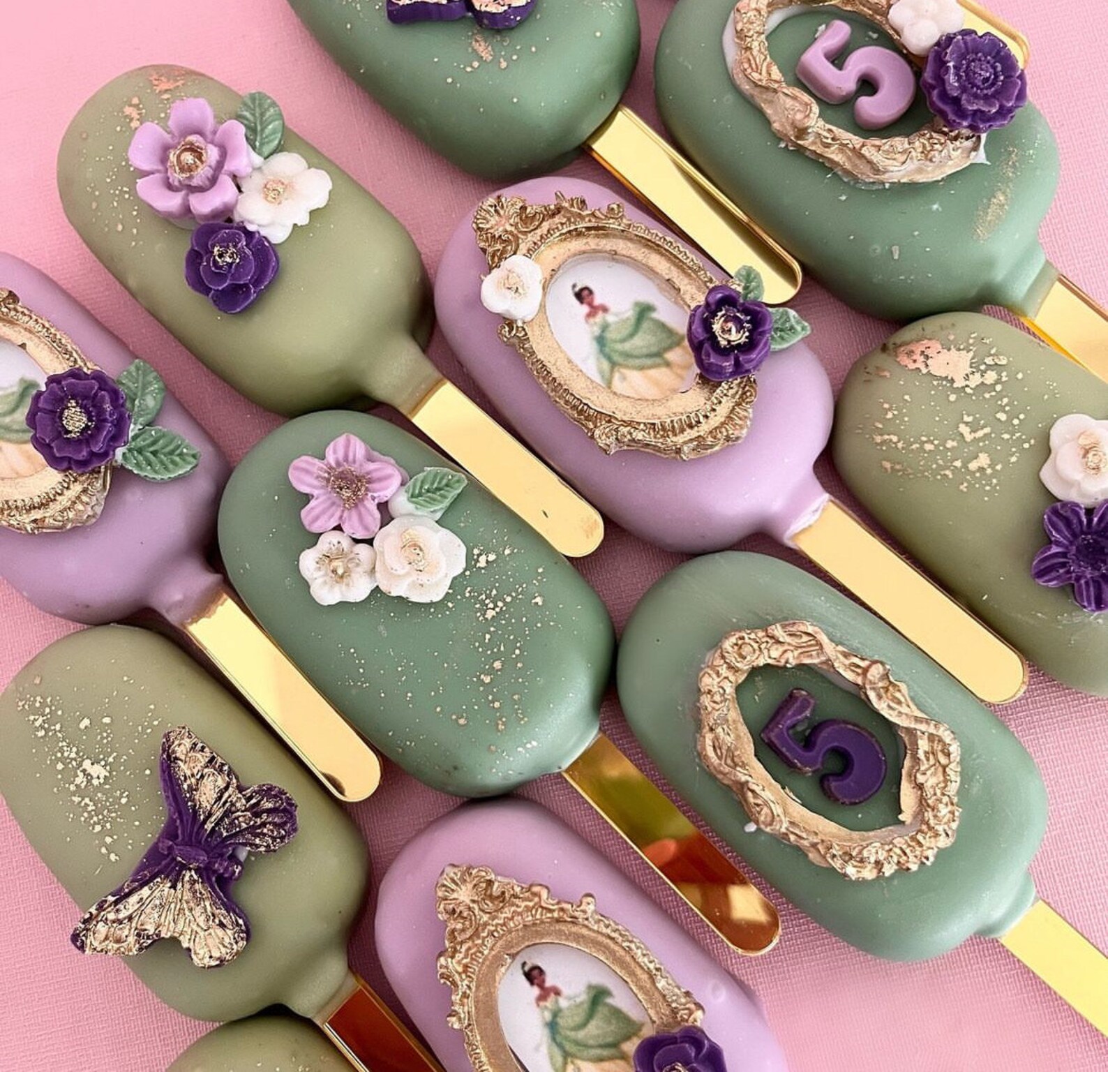 Princess Themed Cakesicles Royal Party Treats Custom Cake Pops for ...