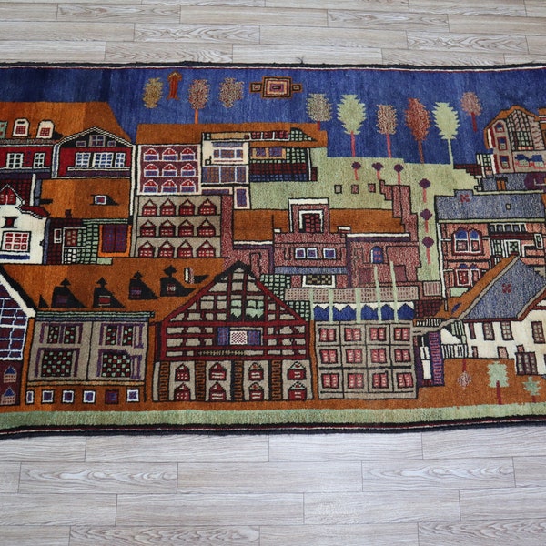Pictorial Rug - Etsy