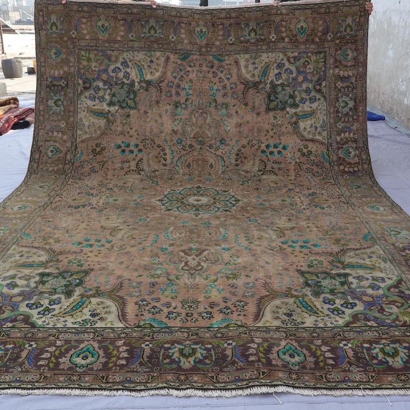 Vintage Area Rug 9x 11 - Etsy