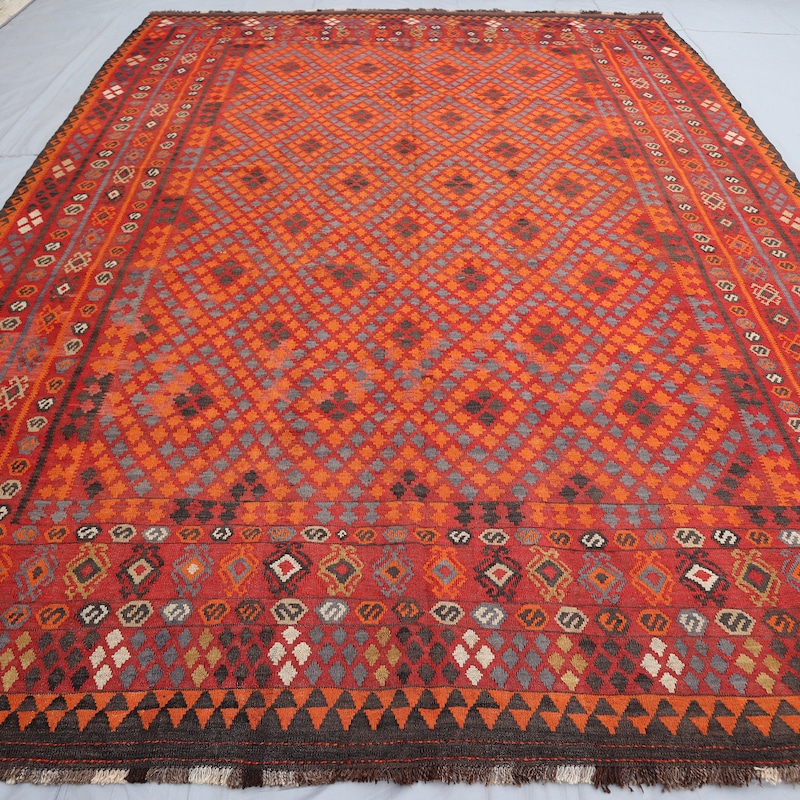Large Vintage Rug - Etsy
