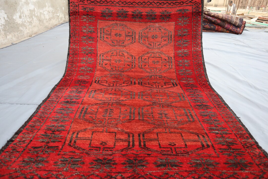 Antique Faded Rug, 3x5 Ft High Pile Afghan Handmade Soft Wool Rug ...