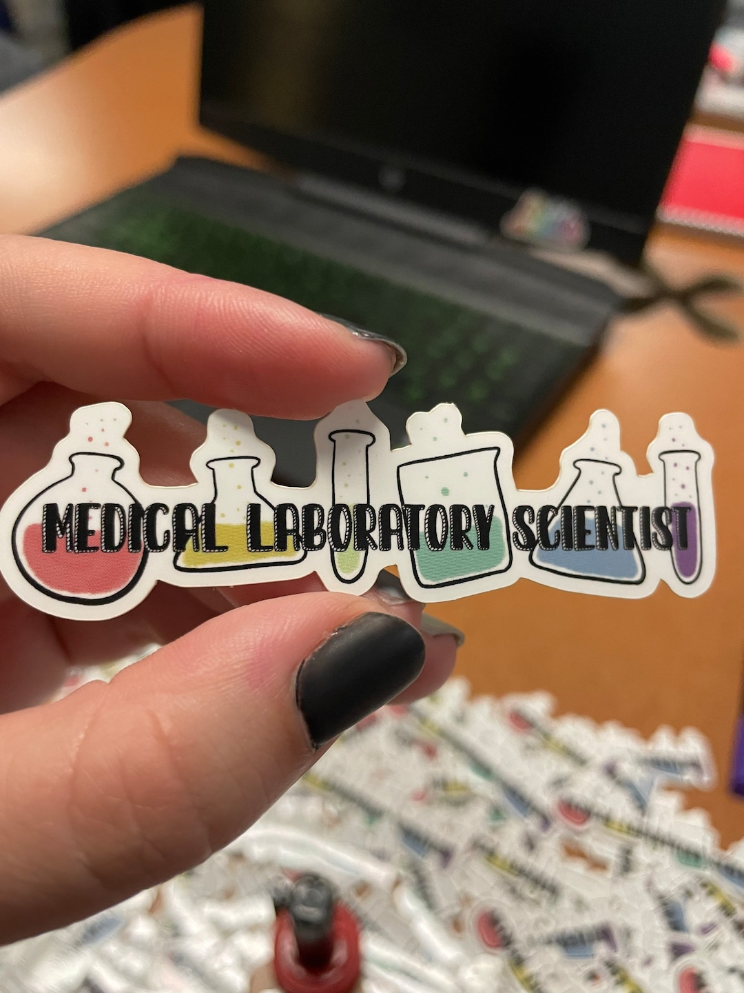 Medical Laboratory Scientist Beaker Waterproof Sticker 3” - Etsy