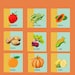 Fruits and Vegetables Flashcards for Toddlers (digital Download) - Etsy
