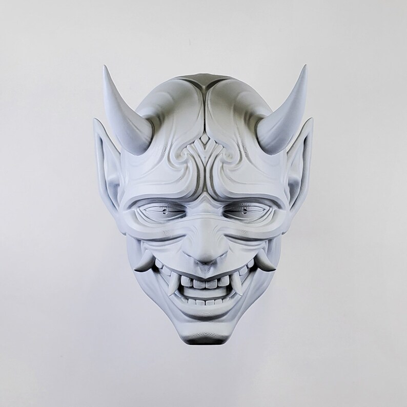 Oni Mask | Japanese Wall Art | Home Decor | Art - Etsy