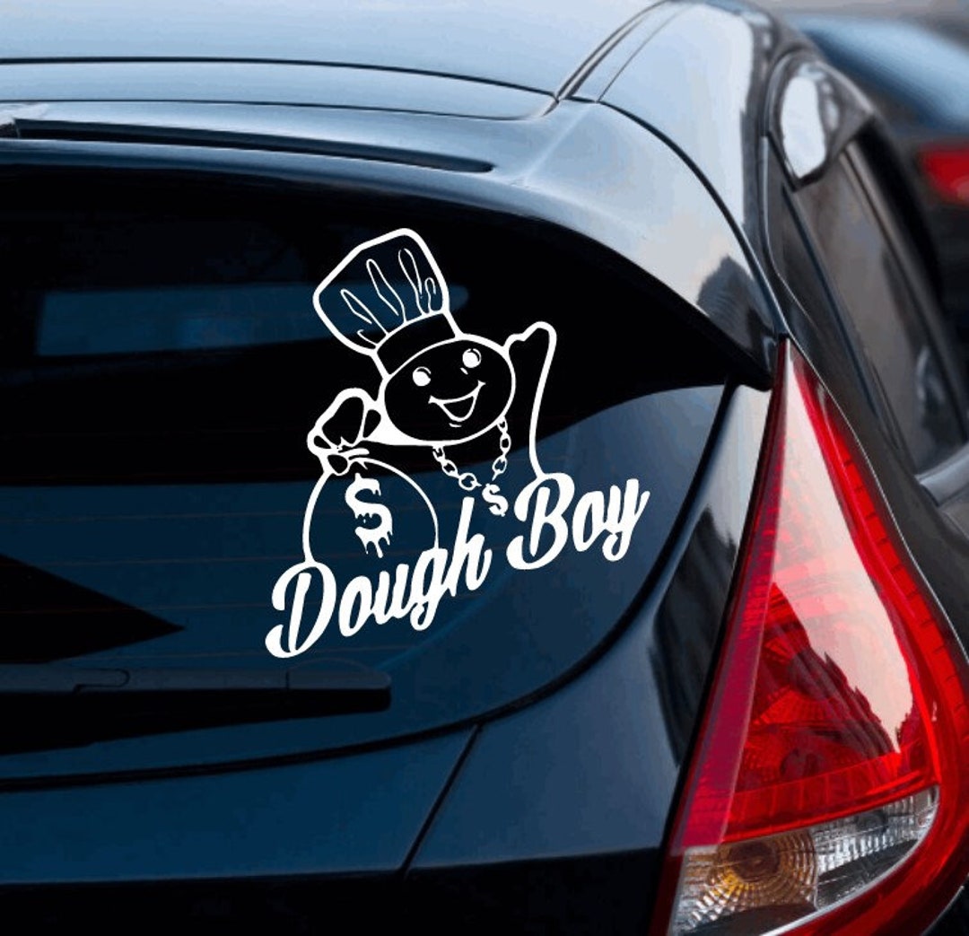 Dough Boy Vinyl Decal | Funny Car and Truck Vinyl Decal - Etsy