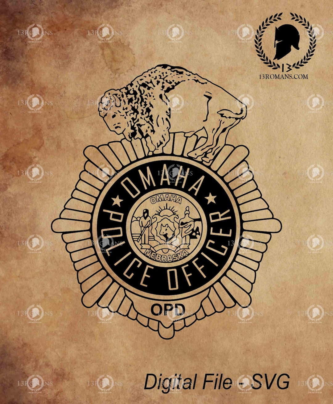 Omaha Police Department Nebraska I Digital, Laser, Silhouette, Cricut ...