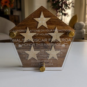 Commemorative Acrylic Engraved Wood Plaque | Promotional Gift | Police ...