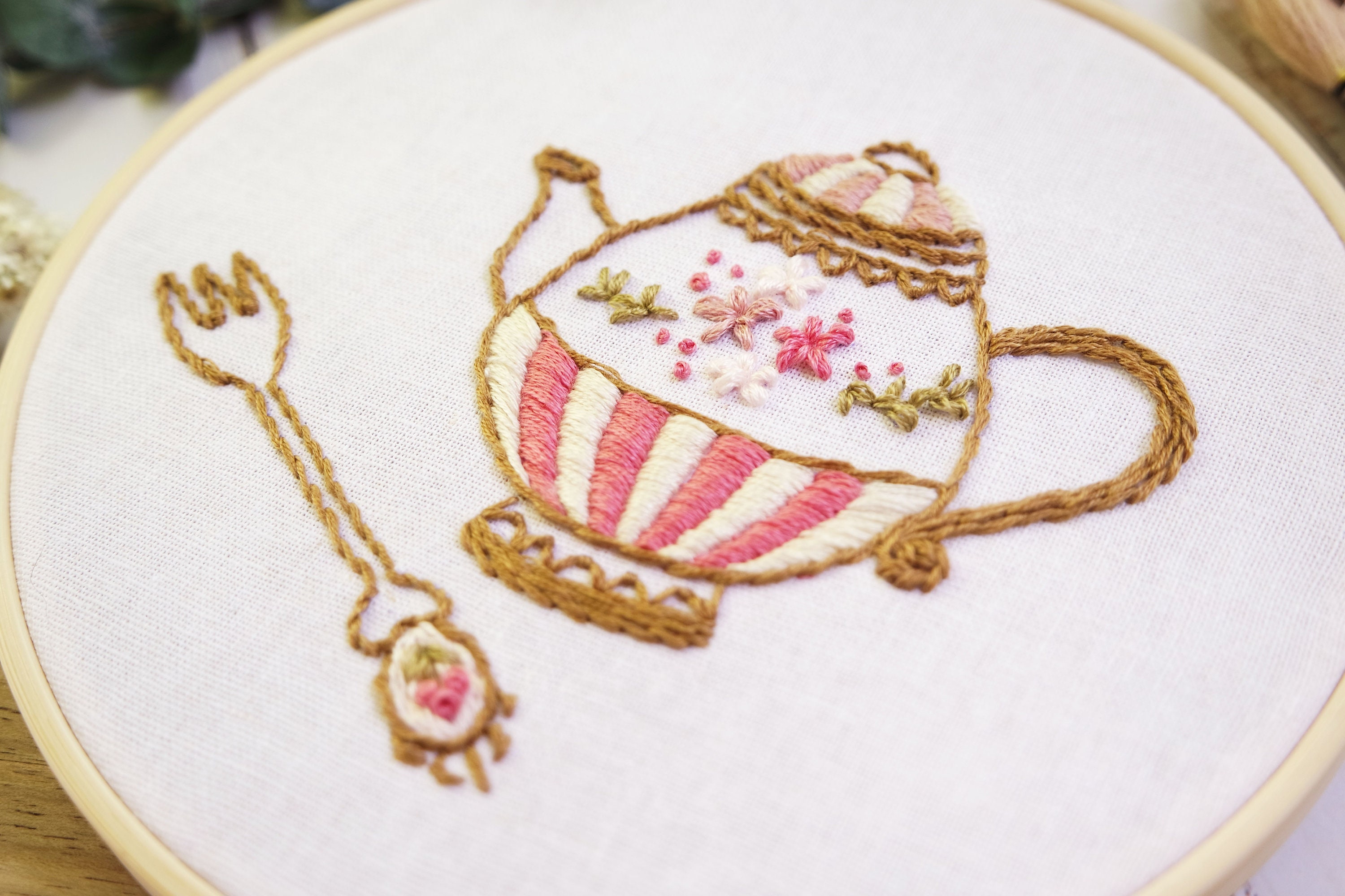 PDF Pattern Kettle beginner Embroidery Embroidery Youtube - Etsy
