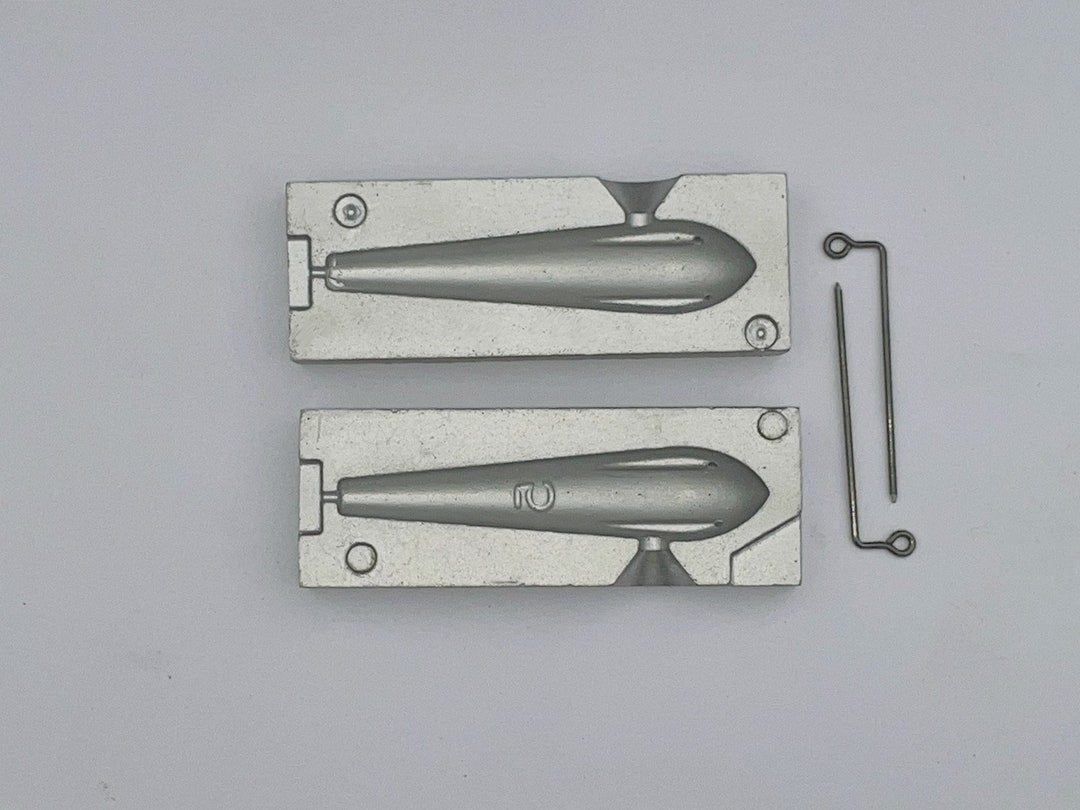 Sea Fishing Beach Grip Lead Weight Mold Sputnik Torpedo 2.5/3/4/5/6/7 ...