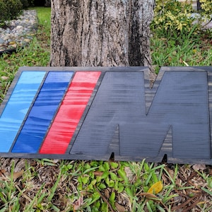 BMW M Sport Wood Engraved Sign - Etsy