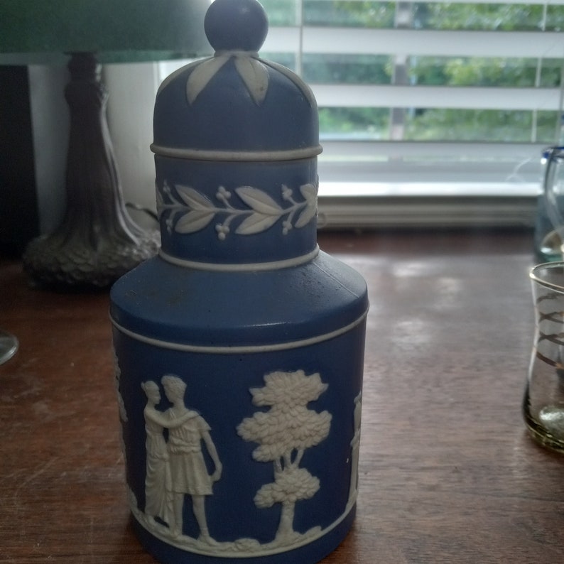 Wedgwood Blue Jasperware Unmarked Jar - Etsy
