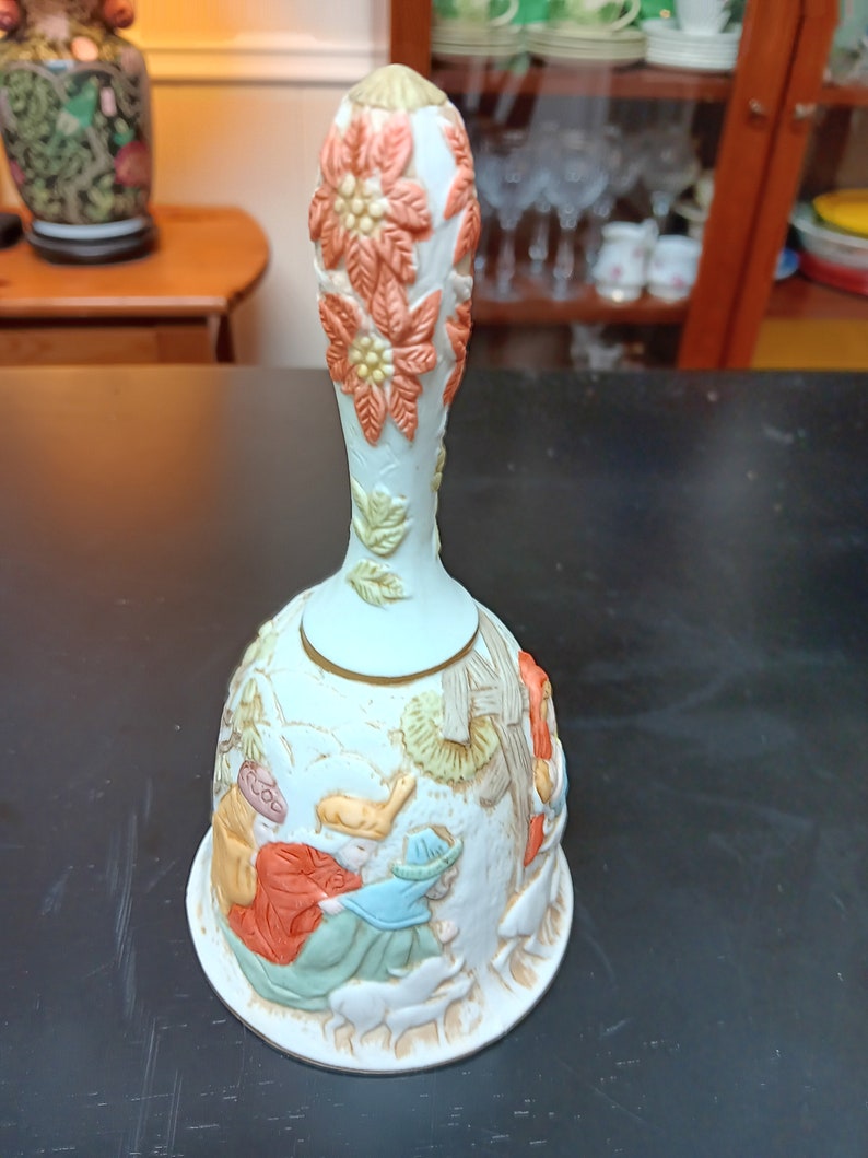 1986 Lefton the Bethlemem Collection Nativity Scene Porcelain Bell - Etsy