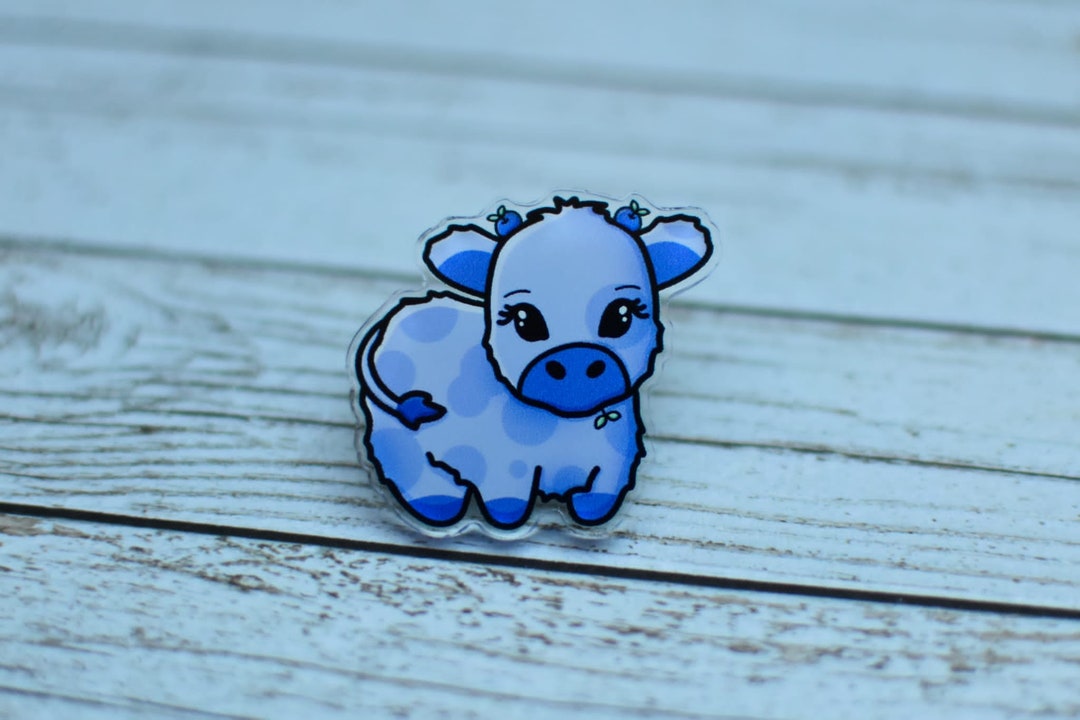 Pin Cow Cow Blueberries Blueberry Sweet Cute - Etsy