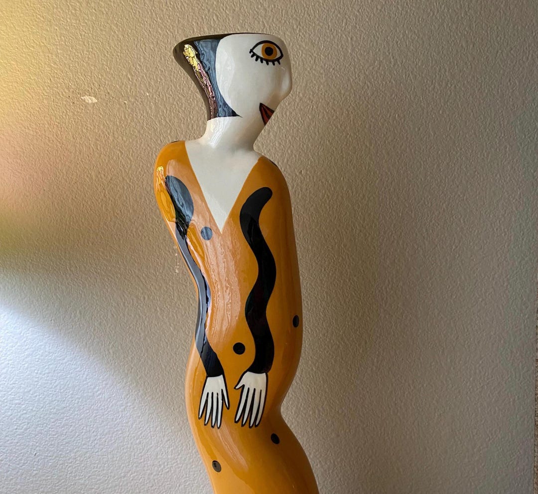 Paloma Picasso Cubism Style Women Figure Candle Holders Signed 16" - Etsy